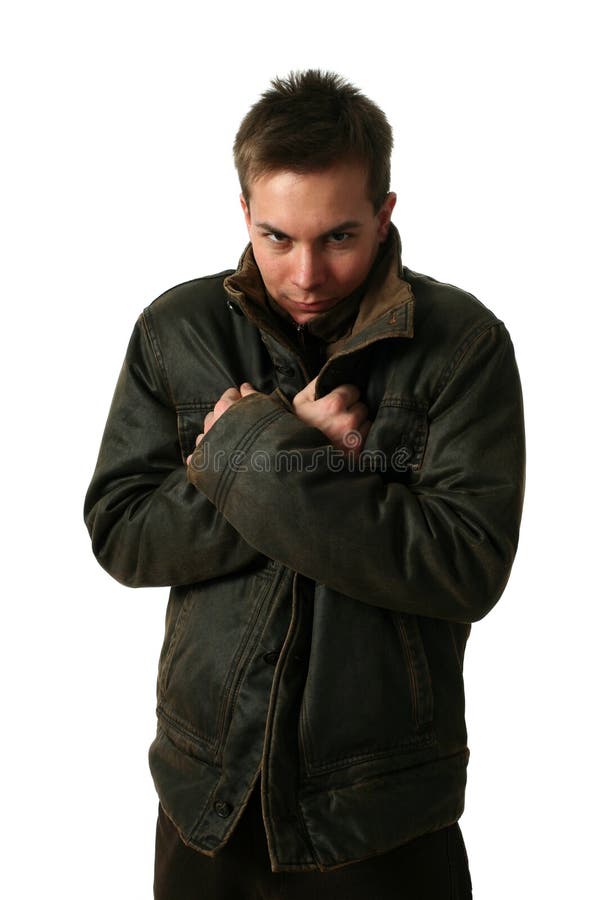 Young Man in Winter Clothes Stock Photo - Image of attractive, outside ...