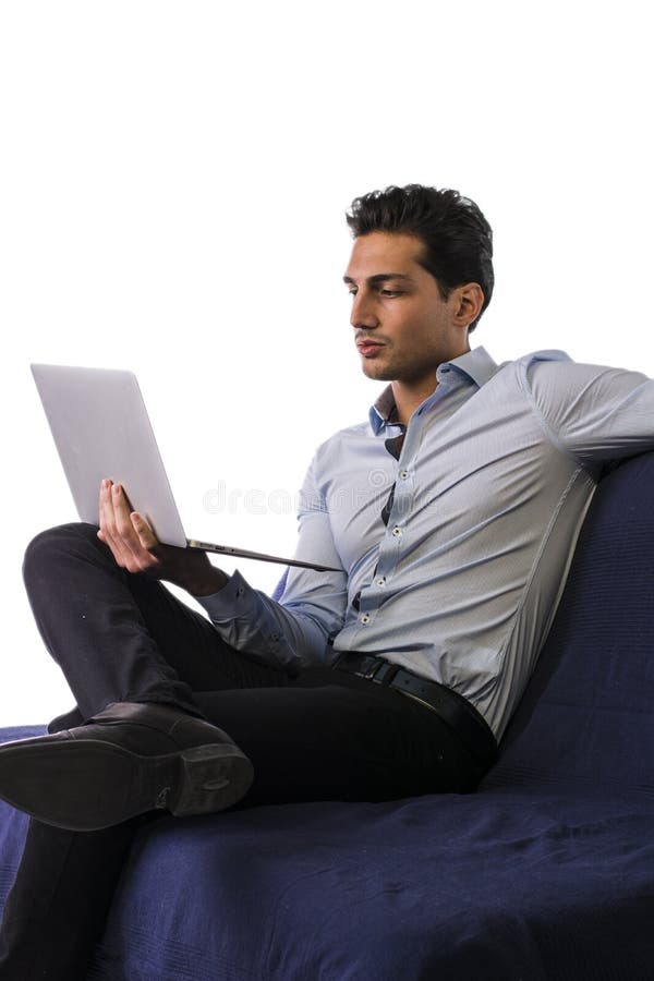 36,407 Man Working Computer White Background Stock Photos - Free ...