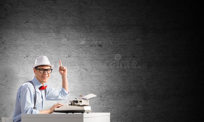 Creative Inspiration of Young Writer. Stock Photo - Image of adult ...