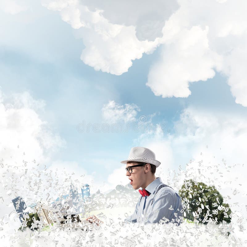 Creative Inspiration of Young Writer. Stock Image - Image of journalist ...