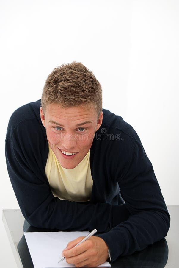 Handsome young man stock image. Image of outdoors, teen - 227259