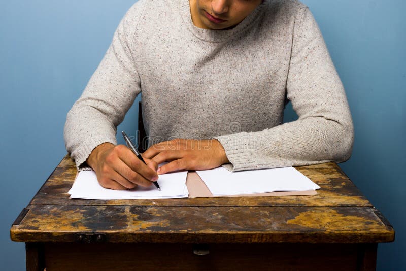 163 Young Old Fashioned Man Sitting Desk Stock Photos - Free & Royalty ...