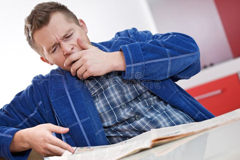 Young man yawning stock photo. Image of yawn, happy, adult - 85303692