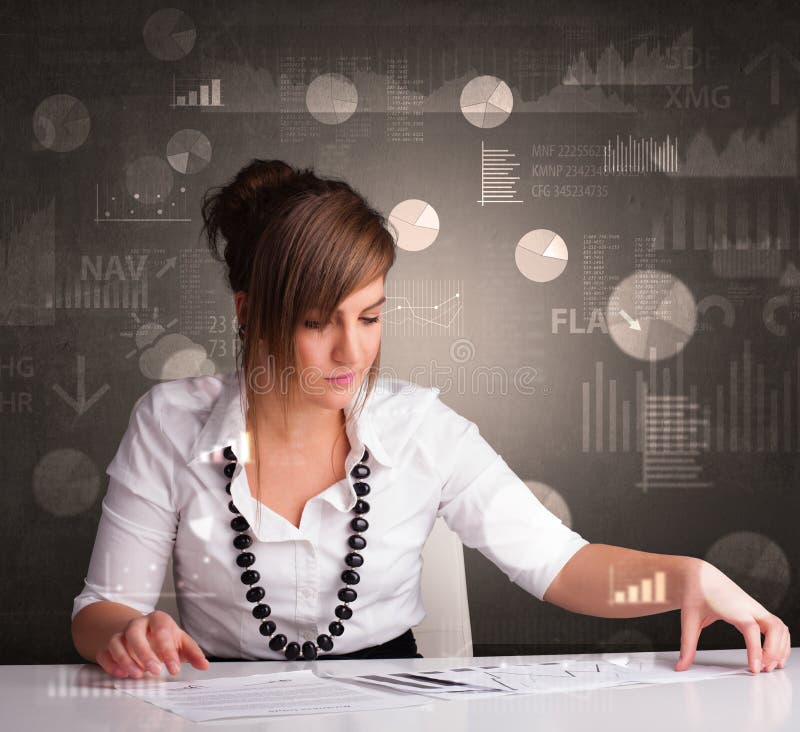 Manager at the Office Making Reports and Statistics with Blackboard ...