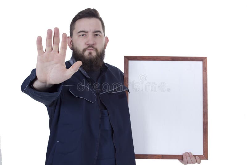 Young master with a beard stock image. Image of measurements - 106307915