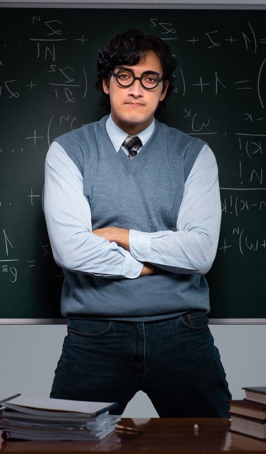 Young Math Science Boy Genius Writing Stock Image - Image of learn ...