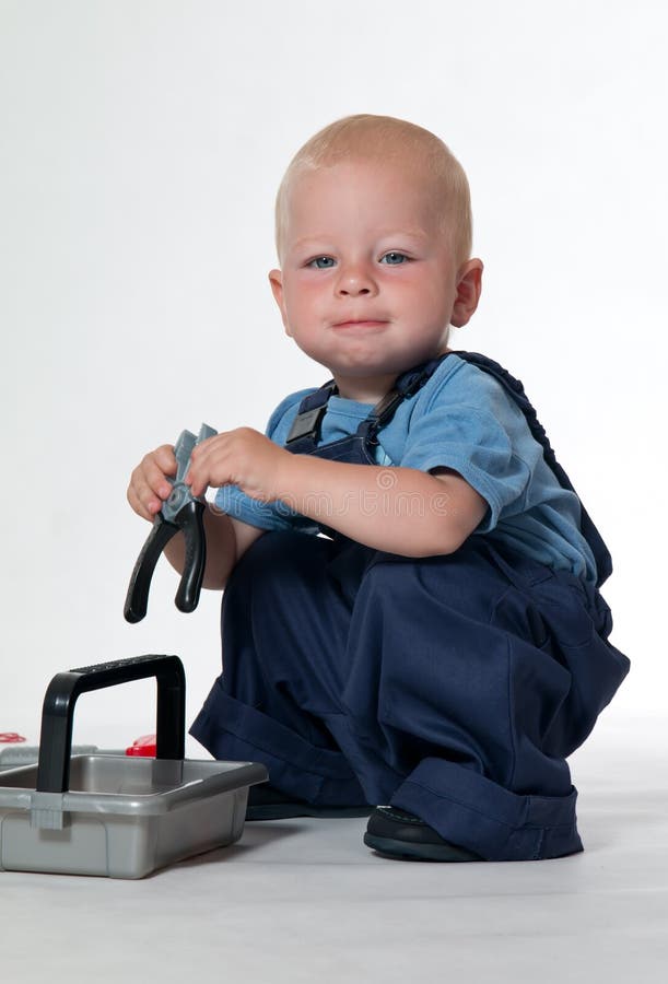 The young mechanic stock image. Image of hammer, innocent - 76467977