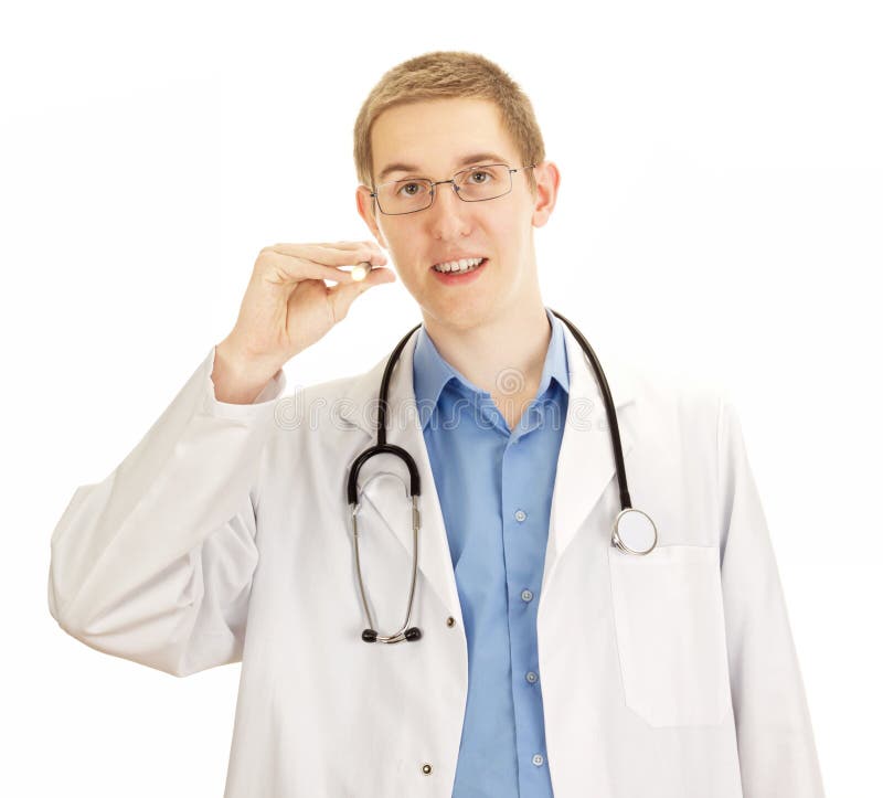 A Young Medical Doctor Having Fun Stock Image - Image of caucasian ...
