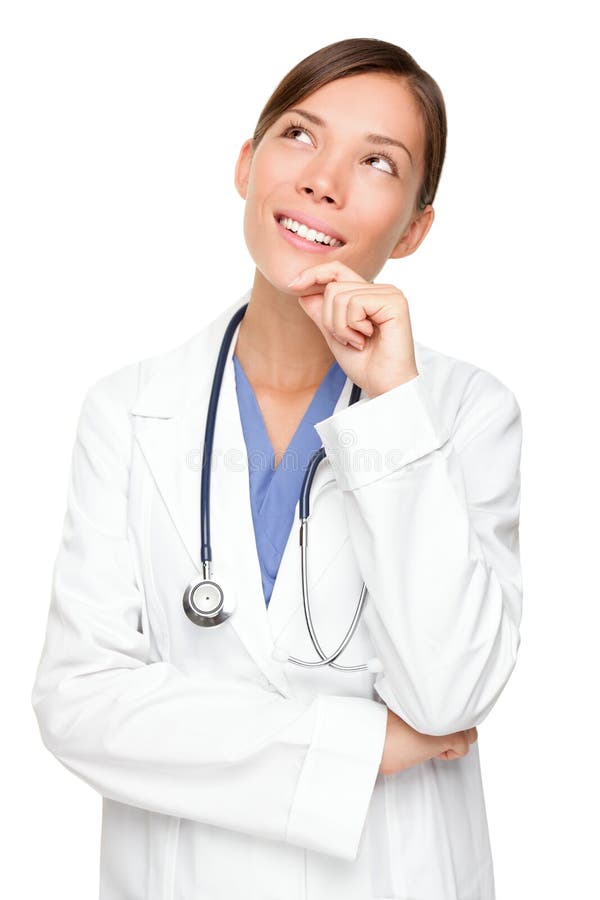 Young Medical Doctor Thinking Stock Photo - Image of contemplating ...