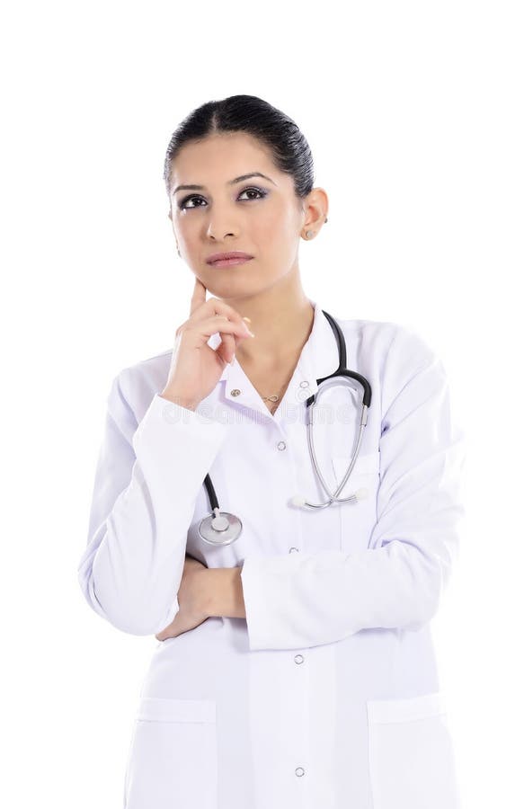 Young Medical Doctor Thinking Stock Photo - Image of cute, happy: 38634274