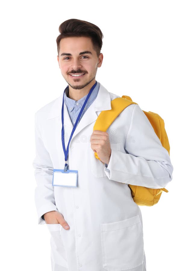 Young Medical Student with Backpack Stock Photo - Image of professional ...
