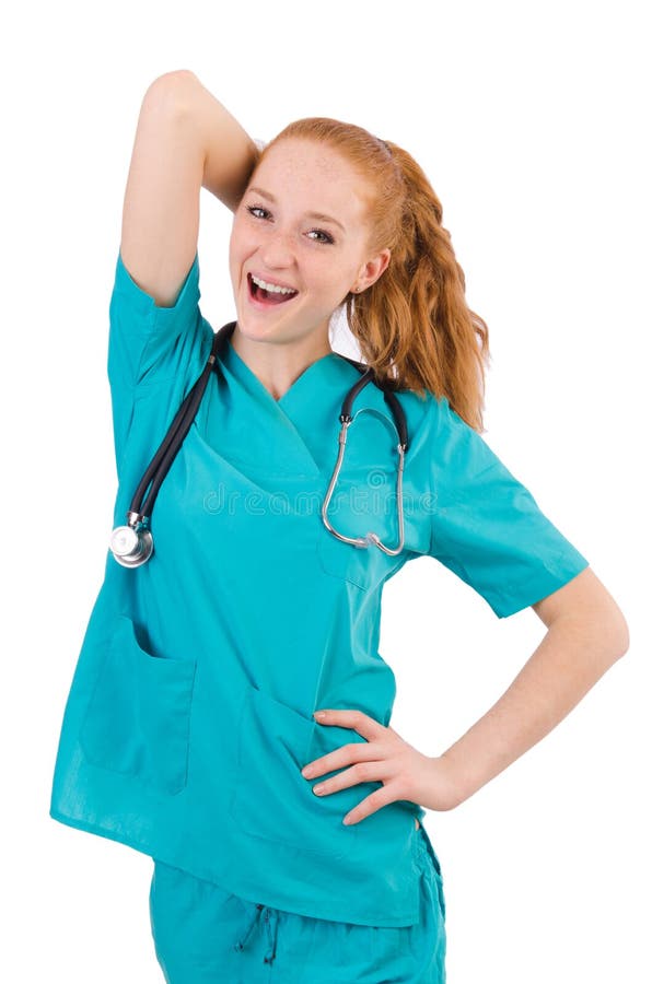Young medical trainee stock photo. Image of patient, cheerful - 40287862