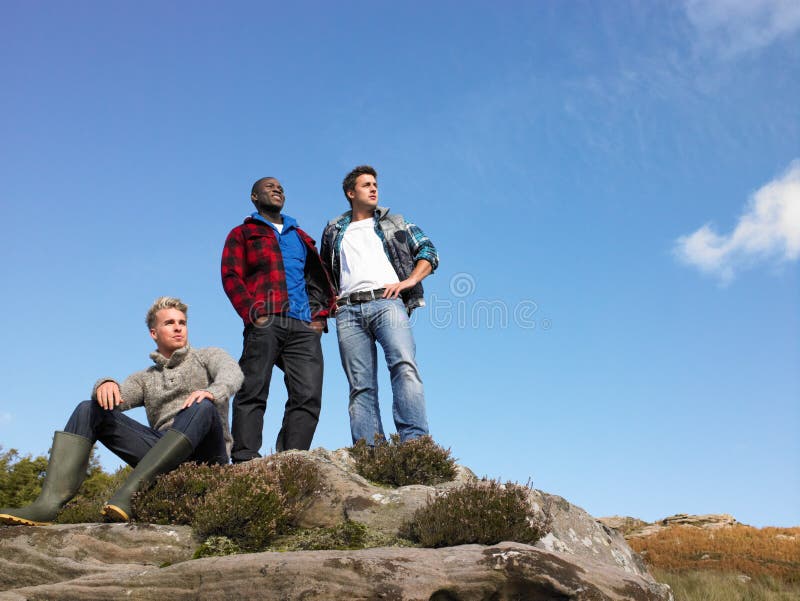 Young men in the country stock photo. Image of landscape - 21412298