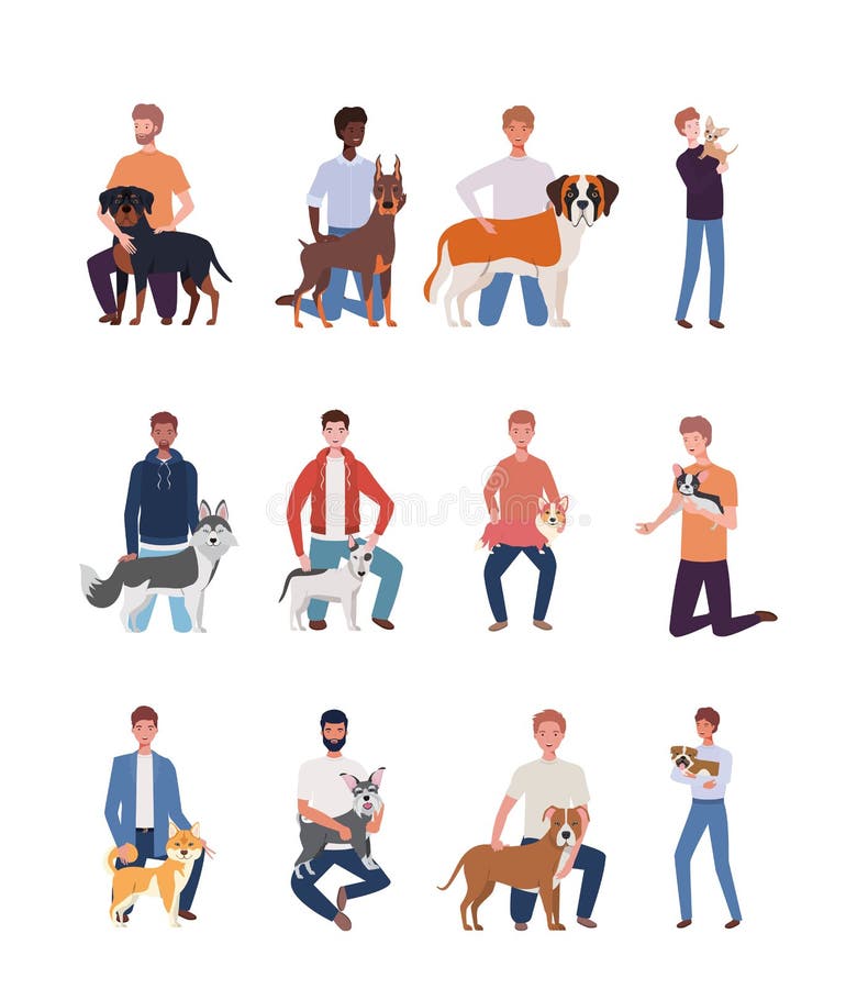 Humans Pets Stock Illustrations – 151 Humans Pets Stock Illustrations ...
