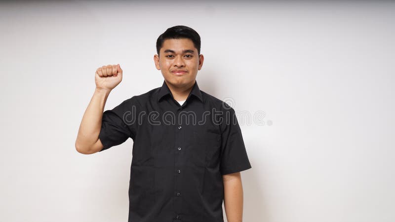 Young Men Gesturing Sign Language Stock Image - Image of adult ...