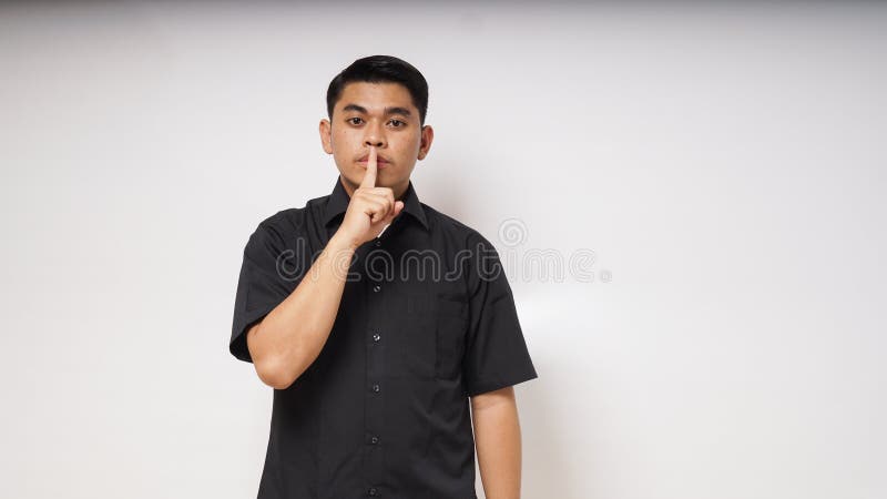 Young Men Gesturing Sign Language Stock Image - Image of hand, people ...