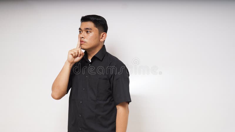 Young Men Gesturing Sign Language Stock Photo - Image of confidence ...