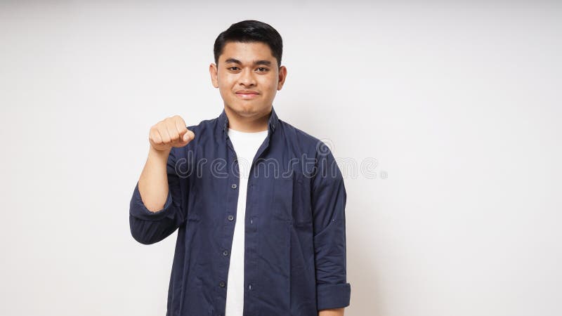 Young Men Gesturing Sign Language Stock Photo - Image of button, human ...