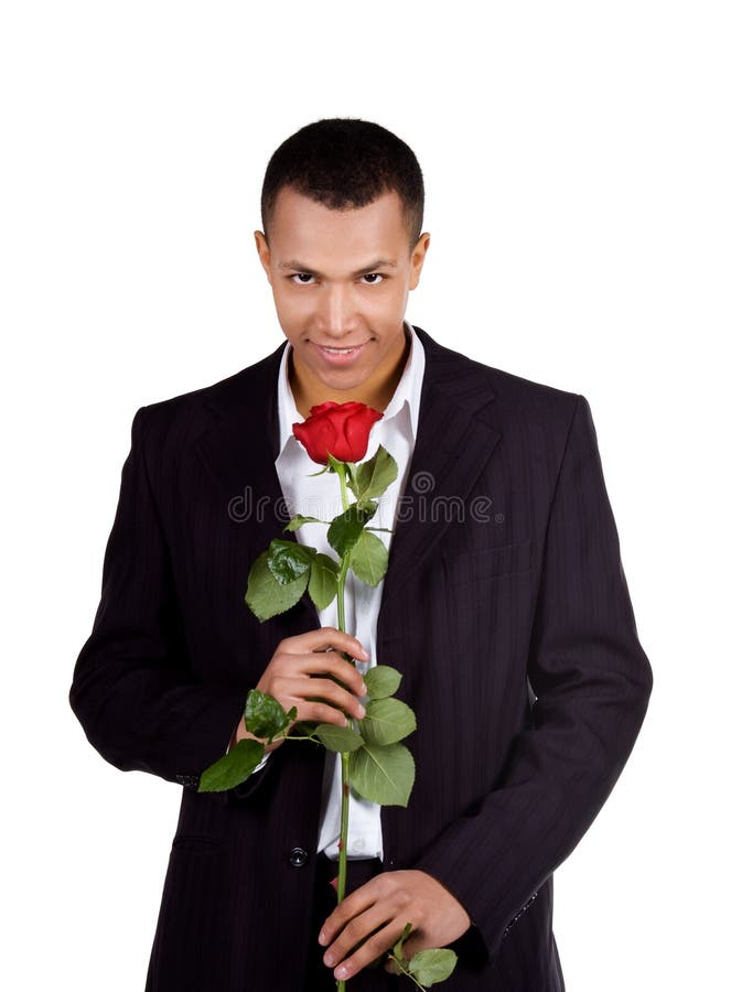 Valentines Day Man stock photo. Image of isolated, young - 4074602