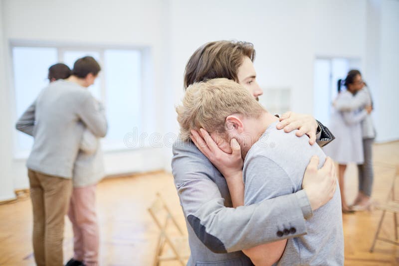 Helping friend stock photo. Image of stress, embrace - 110143338