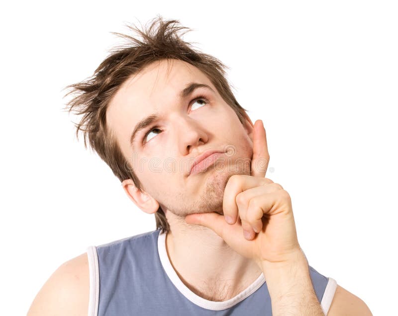 Young men thinking stock photo. Image of professional - 13465482