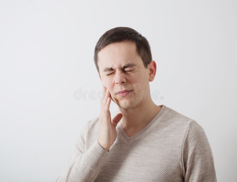 Young men with toothache stock image. Image of ache - 106252729
