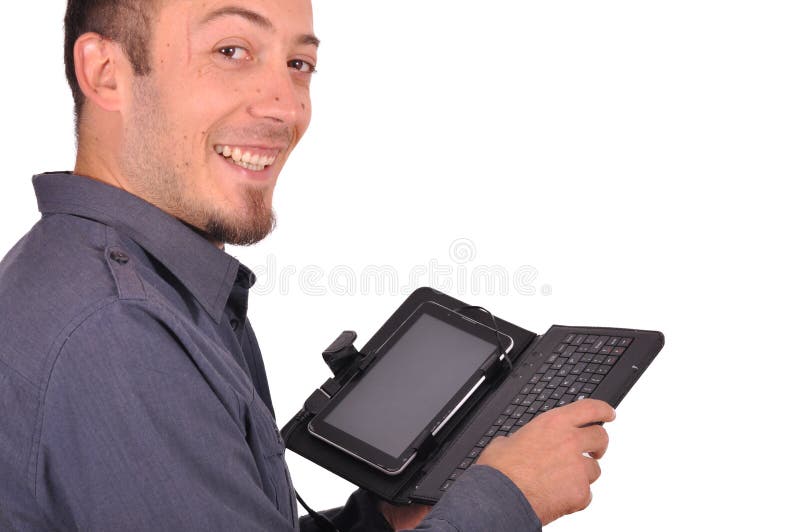 Young Men Using Wireless Internet on Smartphone Stock Photo - Image of ...