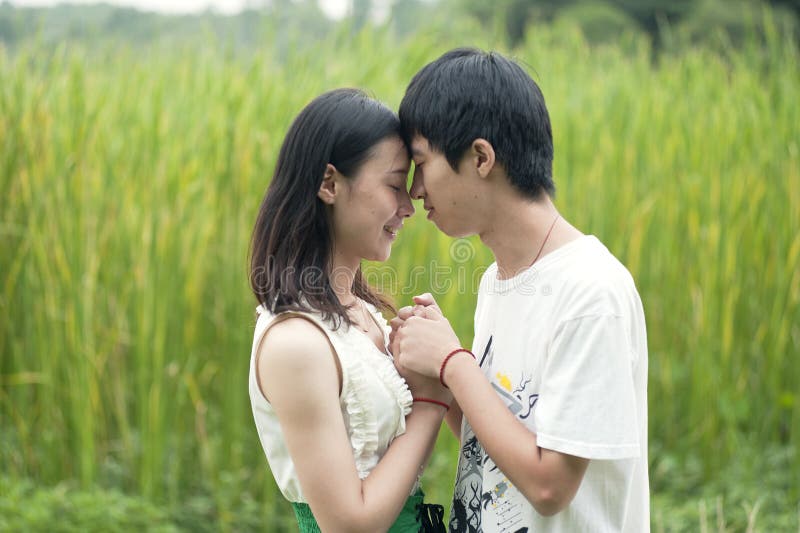 The Young Men and Women Hand Shake Hands Stock Photo - Image of spring ...