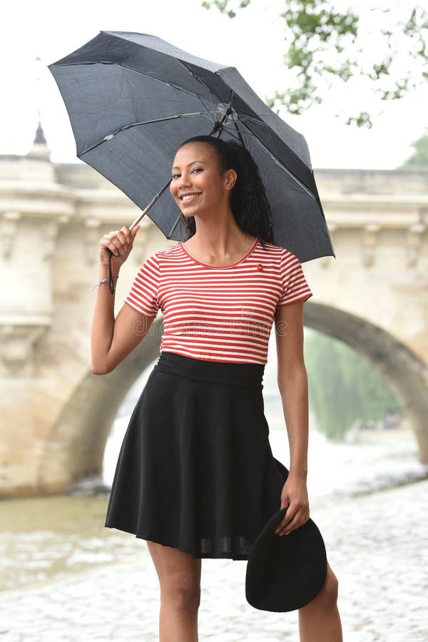 Young metis woman in paris stock image. Image of young - 74646545
