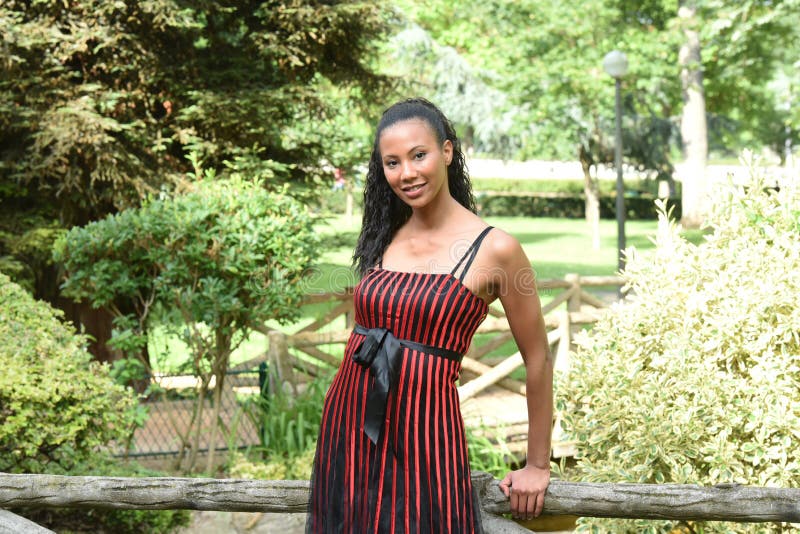 Young metis woman in paris stock photo. Image of girl - 74691890