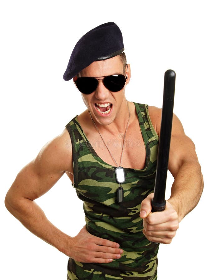 Young military man stock photo. Image of military, angry - 39020760