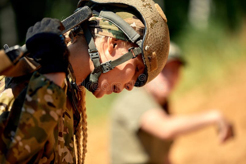 Young Military Soldiers during Military Maneuver Training Stock Image ...