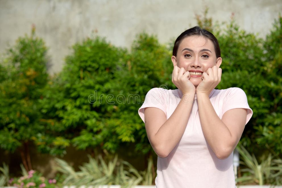Young Minority Female and Insecurity Stock Image - Image of minorities ...