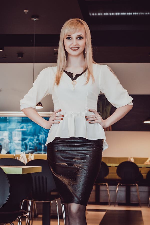 Young Model Aged 20s Girl Posing for Camera Stock Photo - Image of high ...