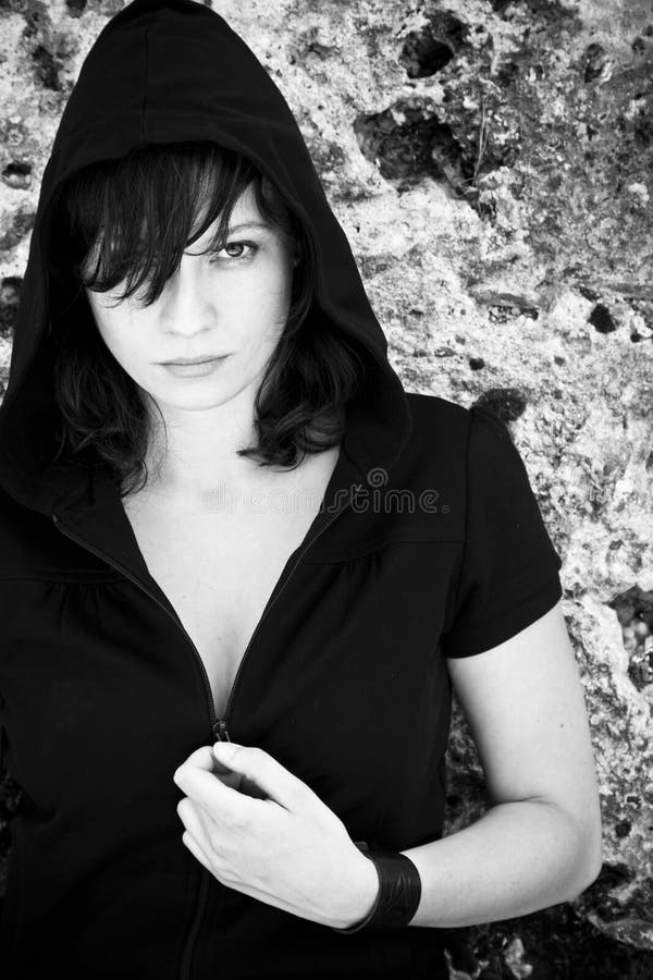 Young model with cap stock image. Image of caucasian, beauty - 7626445