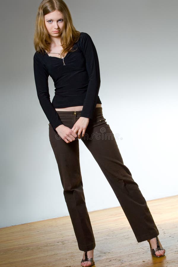 Young Model Classic Portrait Stock Photo - Image of girl, adult: 11901540