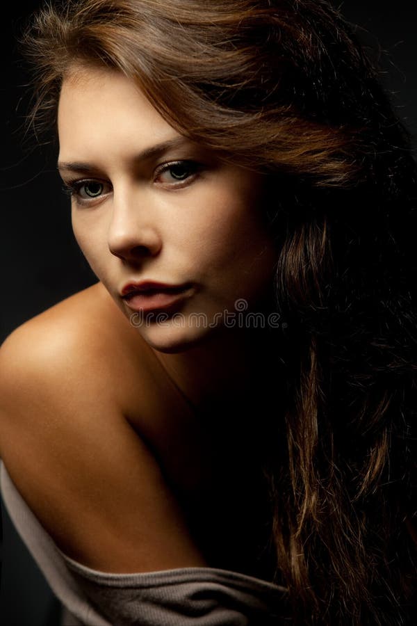 Young model portrait stock photo. Image of beauty, coquettish - 19150472