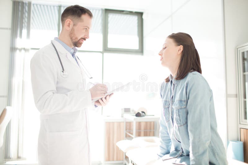 Appointment with Practitioner Stock Image - Image of whitecoat, adult ...