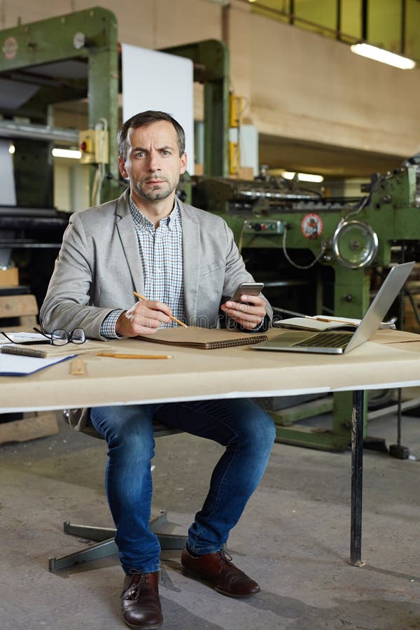 Engineer in workshop stock image. Image of leader, young - 106099131