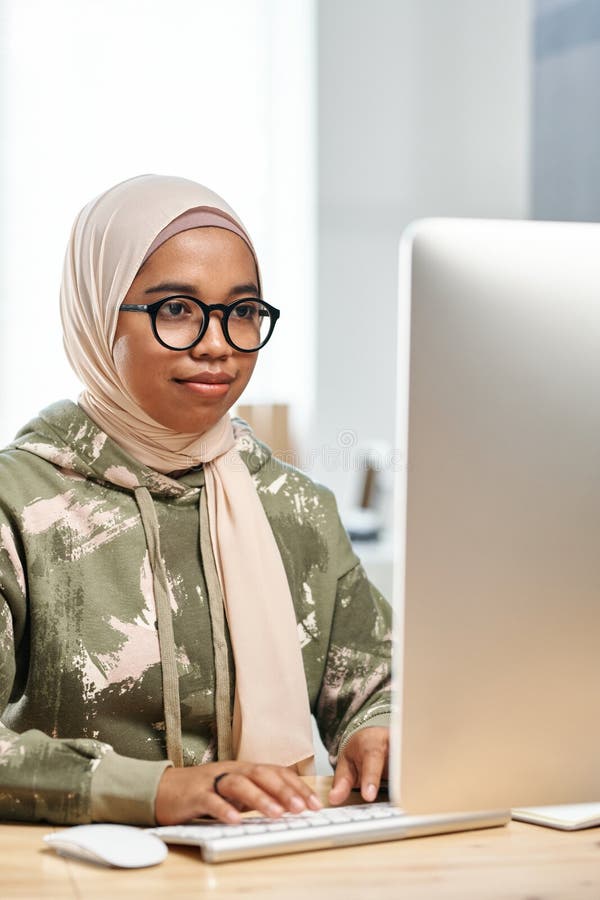 Young Modern it Support Manager or Programmer Sitting in Front of ...