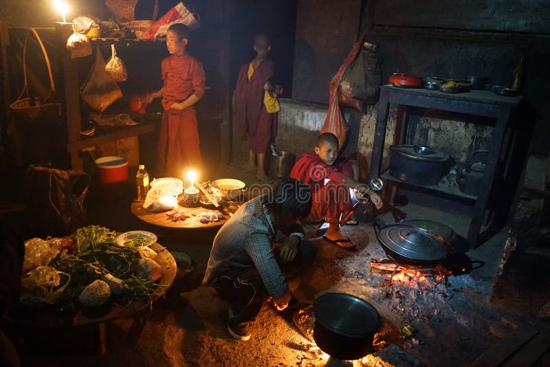 Old Kitchen in Monastery. Medieval Style Stock Image - Image of ...