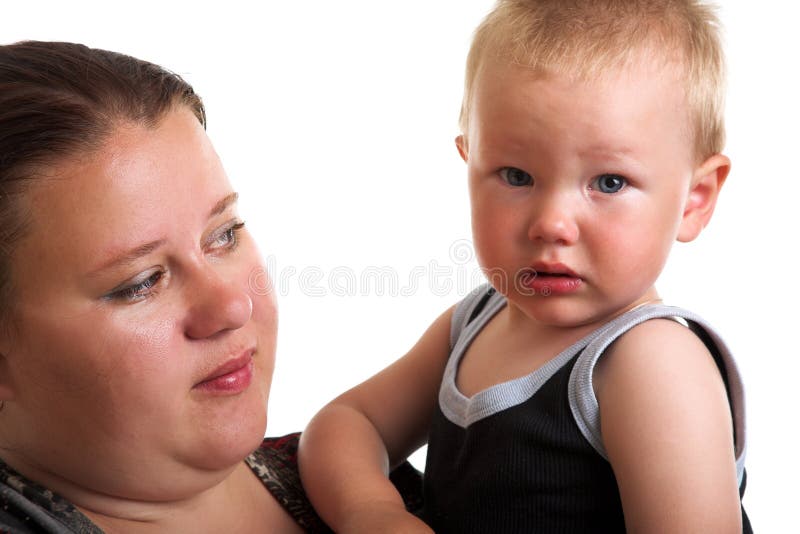 Portrait of a crying child stock photo. Image of embrace - 45811638