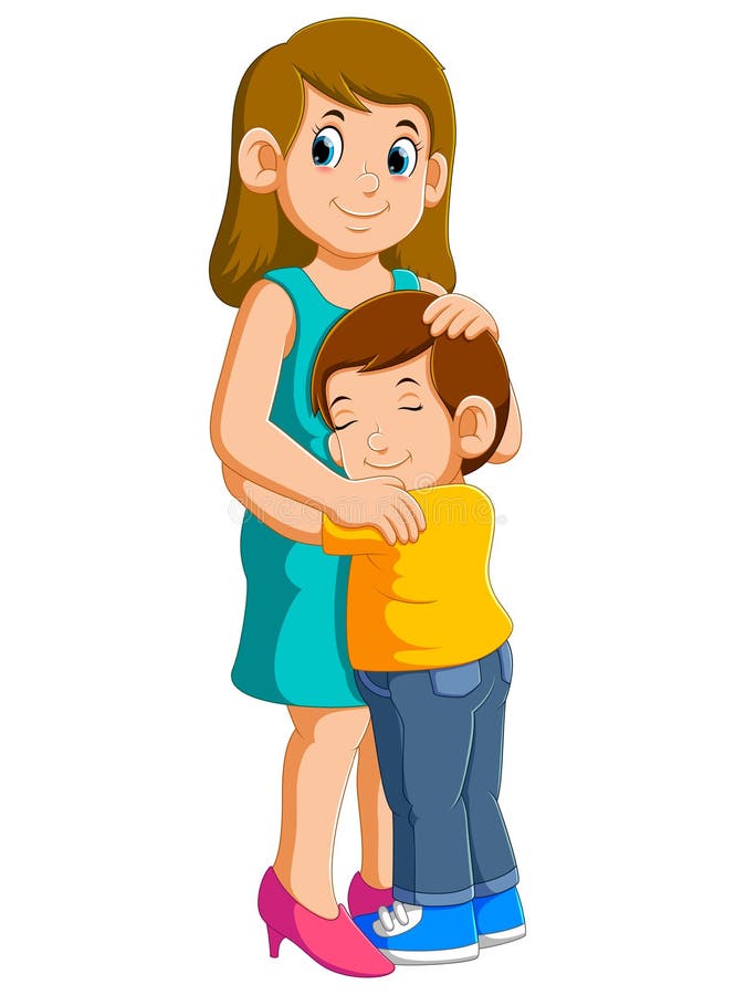 Young Mother and Her Charming Little Son are Hugging and Smiling Stock ... Young Mother and Her Charming Little Son are Hugging and Smiling Stock ...