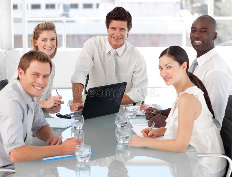 Young Multi Cultural Business Team at Work Stock Image - Image of ...