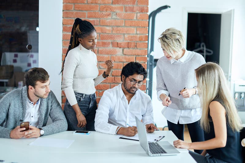 Young Multi Racial People Practising As Volunteers Stock Photo - Image ...