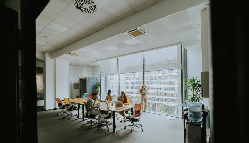 Multiethnic Startup Business Team on Meeting in a Modern Bright Open ...