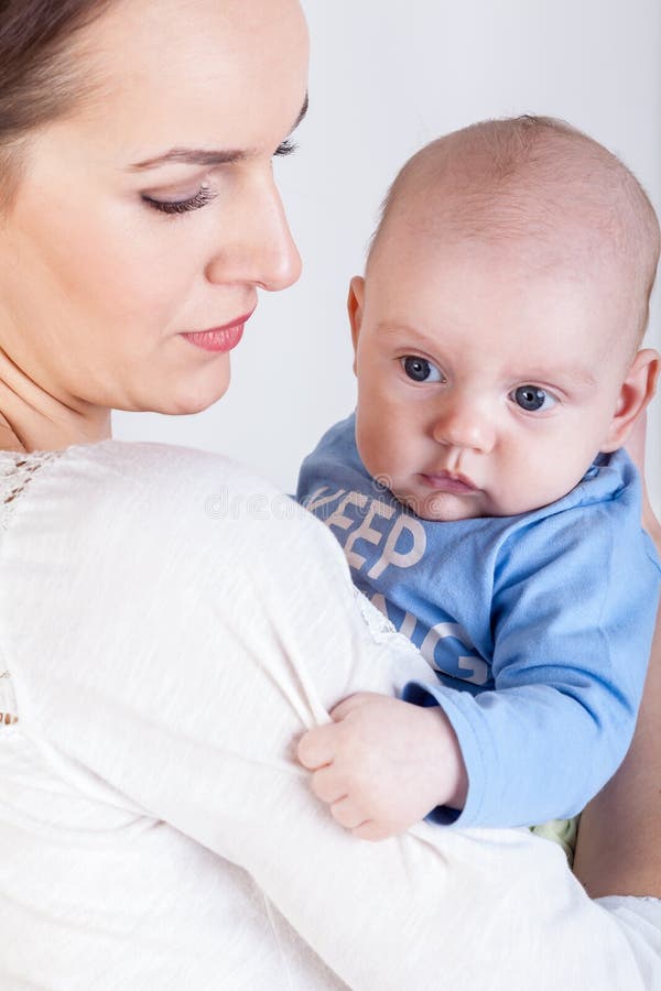 Young Mum and Her Sweet Baby Stock Image - Image of child, parent: 45068061