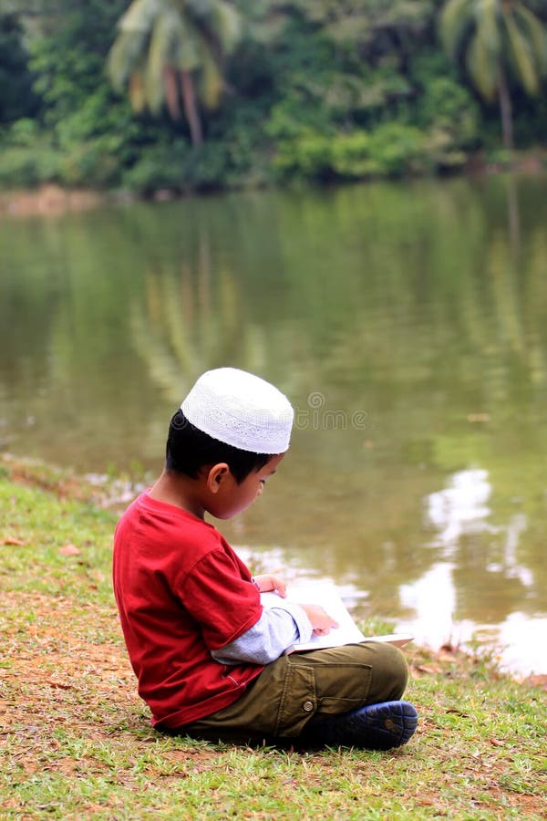 Muslim Boy Having Worship and Praying for Fasting and Eid Stock Photo ...