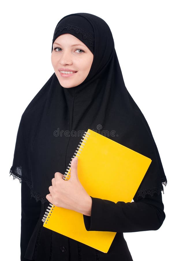 Young Muslim Female Student Stock Photo - Image of hijab, arabian: 34862948