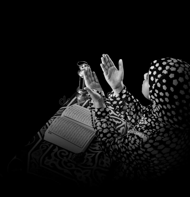 Young Muslim Girl during Duaa Stock Photo - Image of hejab, ethnic ...